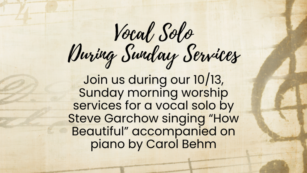 Vocal Solo During Services - Faith Lutheran Church | Church in Lake ...